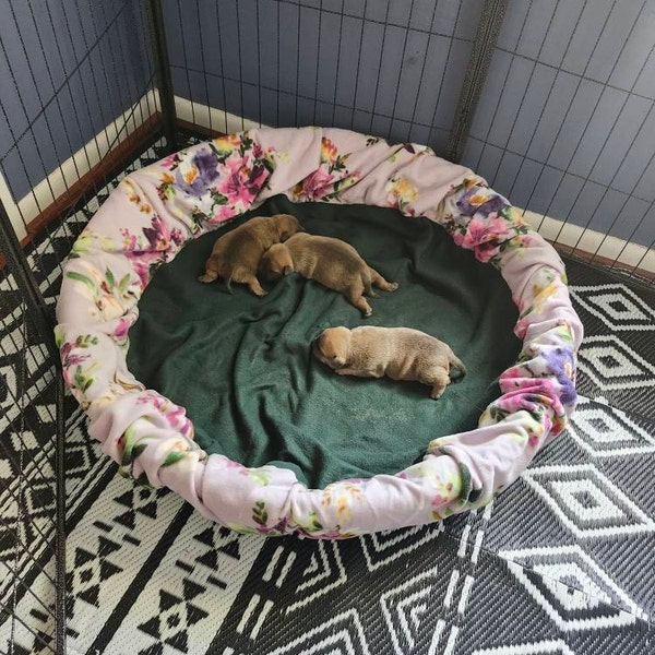 Handmade Fleece Whelping Pool Liner, Dog Blanket, Puppy Birth Box, Gift ...