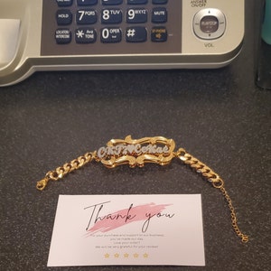 Custom Name Bracelet,double Name Bracelet,nameplate Bracelet,customized ...