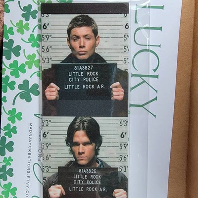 Sam and Dean Mugshot Bookmark - Etsy