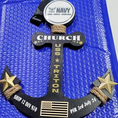 Personalized Veteran 1st Duty Anchor/navy PIR Anchor/navy Gift/navy ...