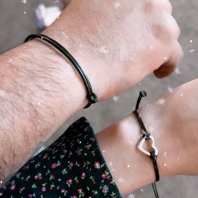 Couples Bracelets Simple Bracelets Minimalist Bracelets His - Etsy