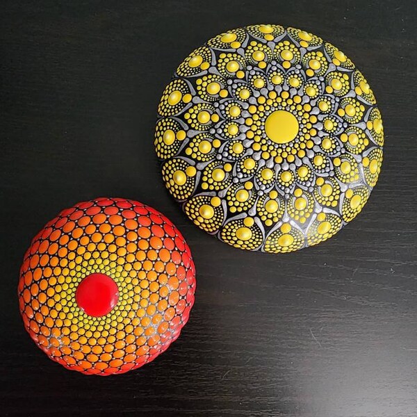 Digital Dot Mandala Flower Pattern Sapphire Dreams Delicate Dots Andrea ...