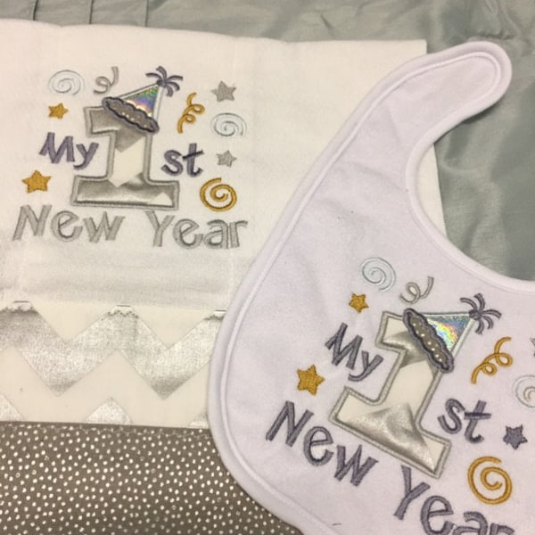 Instant Download My 1st/first New Year Applique Embroidery Design NO ...