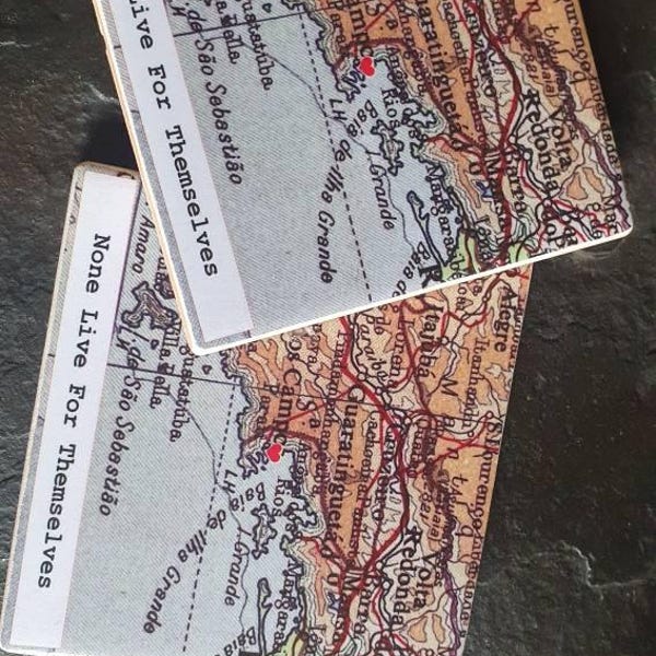 Engagement Personalised Coaster (CONTEMPORARY MAP), Engagement Location ...
