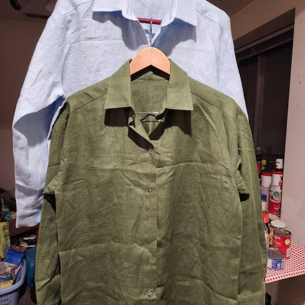 100% Linen Cross Back Apron, Linen Kitchen Apron Japanese, Linen Chef ...