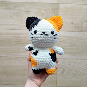 2in1 Crochet Pattern Brownie the Calico Cat and White Meow, Soft Toy ...