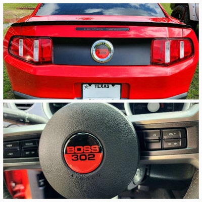 Gel Coated domed BOSS 302 Ford Mustang Emblem Overlay - Etsy