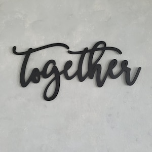 Together Sign, Together Wood Sign, Together Wall Decor, Thanksgiving ...