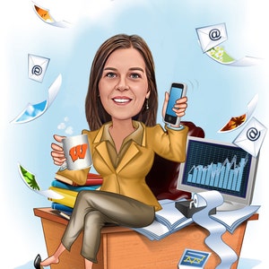 Personalized Bartender Caricature, Mixologist, Barman Gifts, Barman ...