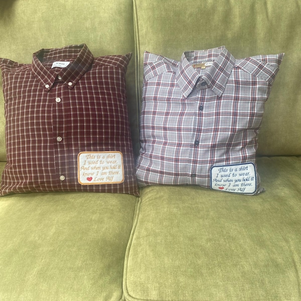 Personalised Memory Embroidery Bereavement Patch for a Memory Pillow ...