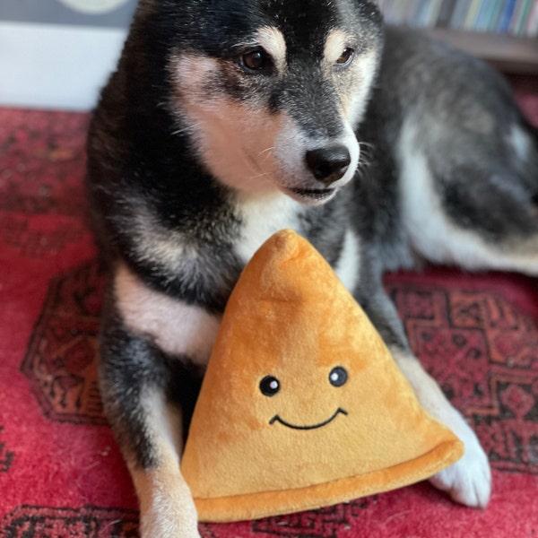 Samosa Plush Chew Toy for Pets - Etsy