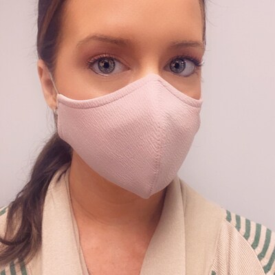 Neutral Cream Beige Tan Mauv Face Mask Reusable, Washable, Fashion ...