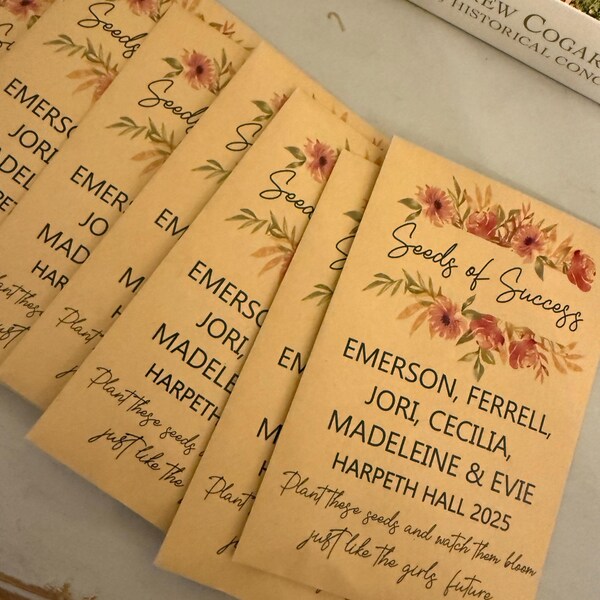 Graduation Seed Packets/graduation Party Favors for Guests/blooming ...
