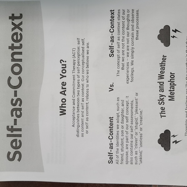 Acceptance and Commitment Therapy Worksheets Bundle, Committed Action ...