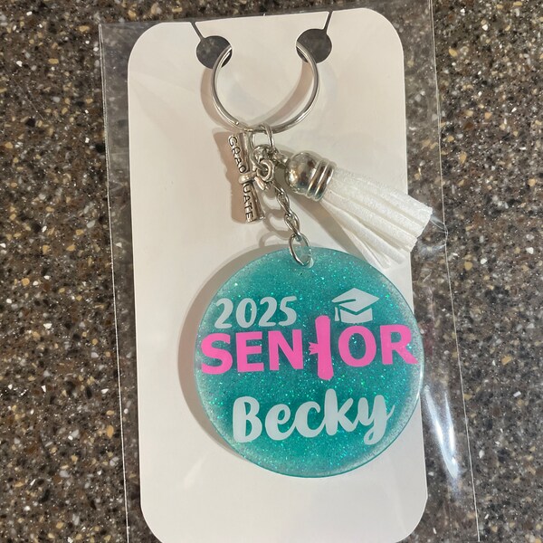 Personalized Cheerleader Name Keychains Dance Keychain Cheer Backpack ...