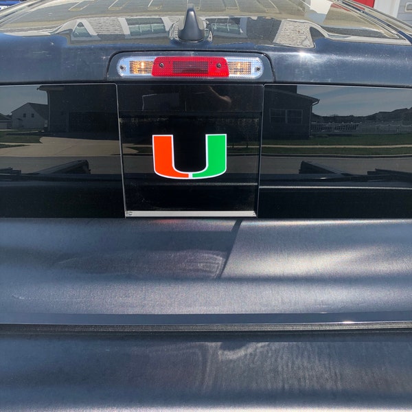 University of Miami Logo * Decal, Vinyl Sticker for Car, Laptop, and ...