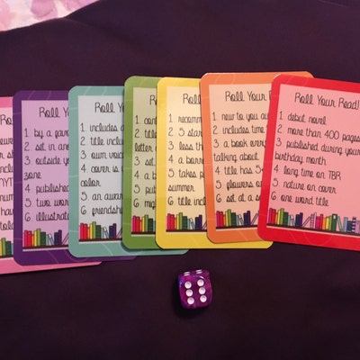 Roll Your Read Reading TBR Game Bookworm Gift Bookish Gift Book Lover ...