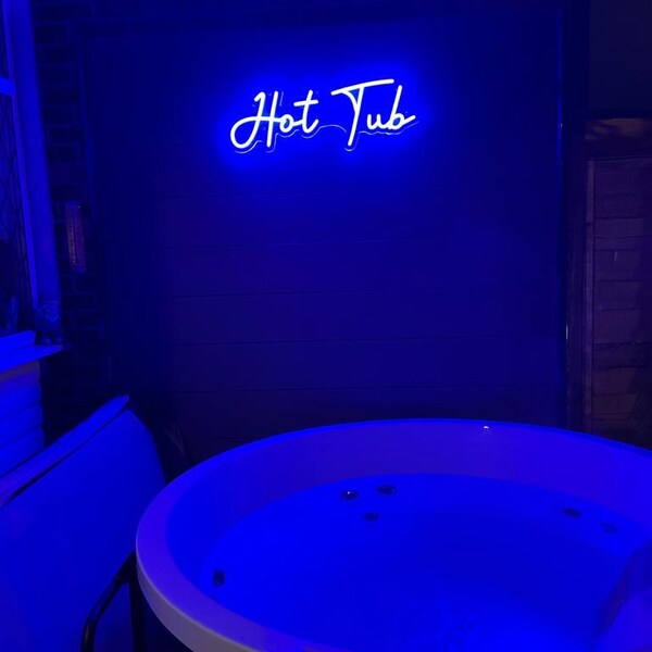 Hot Tub Neon Sign, Hot Tub Led Light, Custom Neon Light Sign, Garden ...