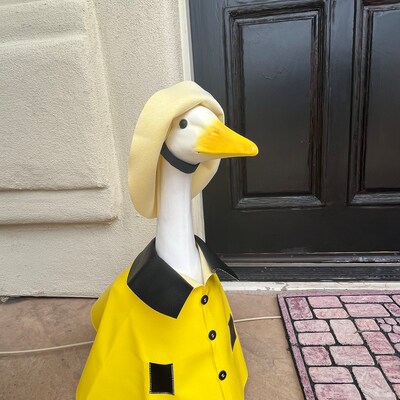 Goose Outfit yellow Raincoat Porch Goose Outfit Fits 23 to 25 Inch ...
