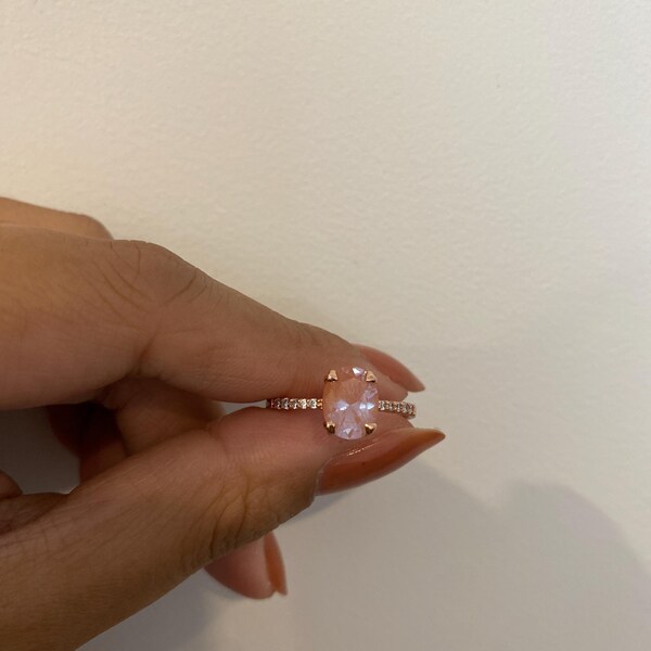 Enchanted Moonstone Ring, Promise Ring, Simple Ring,rainbow Moonstone ...