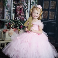 Lavender Pink Princess Flower Birthday Photoshoot Baby Girl Kids ...