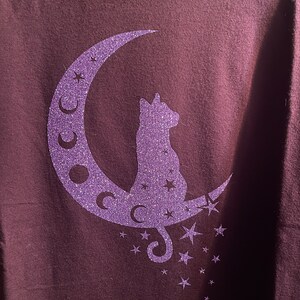 Cat and Moon SVG, Gothic SVG, Halloween SVG, Black Cat, Boho Svg ...