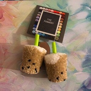 Sprinkle Mochi Donut Pom Pom Christmas Ornament | Etsy