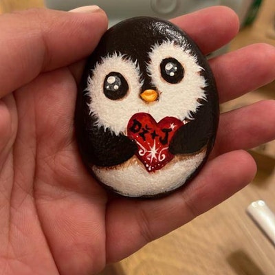 Handmade Painted Pebble Fox Pocket Hug Fox Totem Unique Gift - Etsy