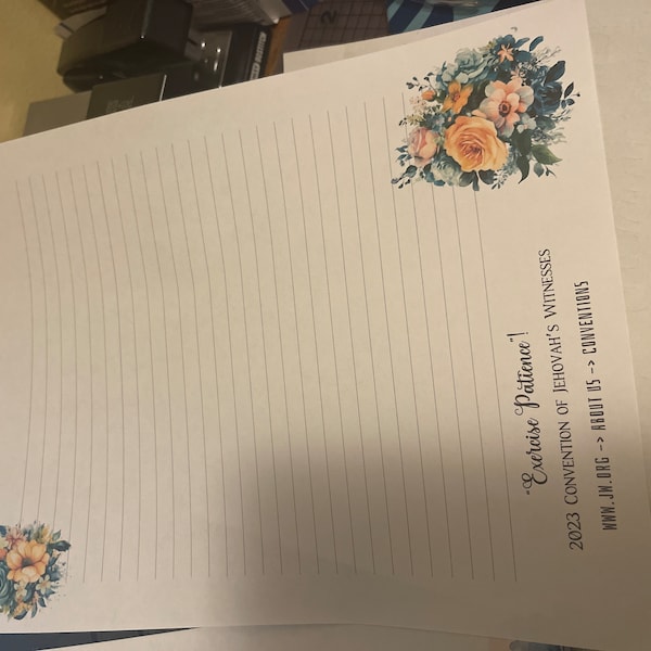 JW Letter Writing Bundle Printable Writing Paper Ministry Supplies ...