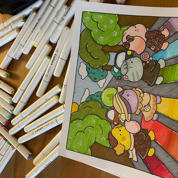 Coloring Book Vol.2 | Heavy Weight Cardstock - Etsy