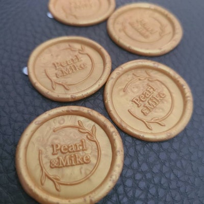 Custom Wax Seal Logo Stickers,40 Logo Series Designs,handmade Self ...