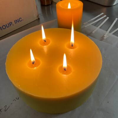 Large Candle Mold, Pillar Candle Molds, 4 Inch Candle Mold, Metal ...