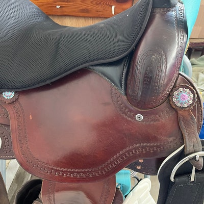 Ace Card Square Bling Conchos - Etsy