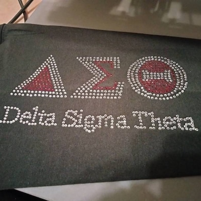 Leaf AKA Alpha Kappa Alpha Rhinestone Transfer - Etsy