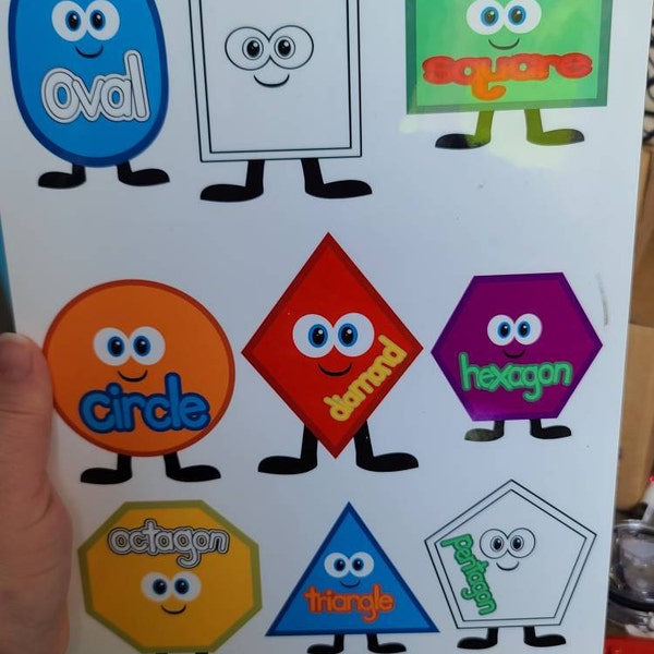 2D Shapes Clipart | Geometric Clipart | Cute Clipart | Teacher Clipart ...