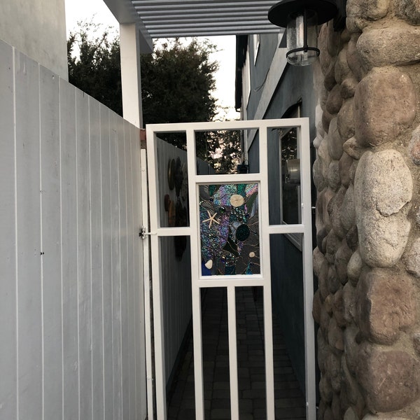 Stained Glass Abstract Transom Window Suncatcher Panel Valance 19x19 - Etsy