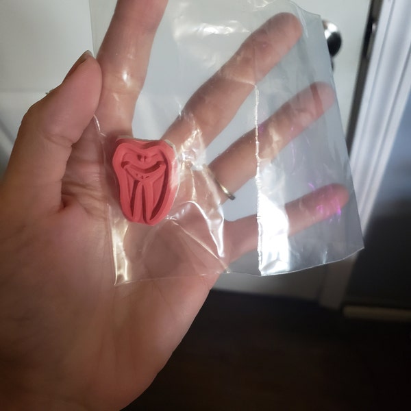 Smiling Tooth 1 1/4 X 1 1/2 Teeth Large Rubber Stamps Place Cards Gifts ...