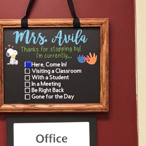 School Psychologist Door Sign WITH Ribbon-office Decor for - Etsy