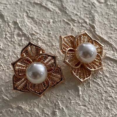 10 Sets 17mm Metal Jean Buttons, No Sew, Jean Tacks, Silver Flower ...