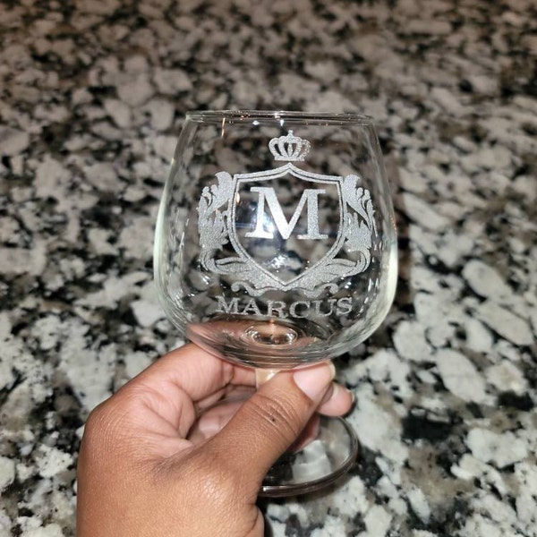 Engraved Brandy Snifter – Personalized Cognac Glass or Gift Set ...