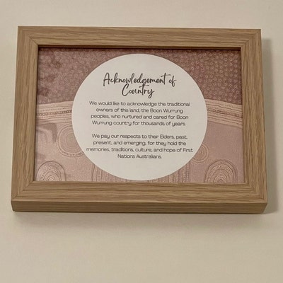 Aboriginal Art Downloadable Print Acknowledgment of Country - Etsy