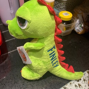 Personalised T-rex Dinosaur Soft Toy - Etsy