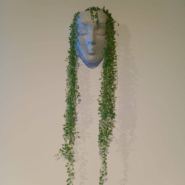 Handmade Human Face Wall Planters Creative Plant Display Face Plant ...