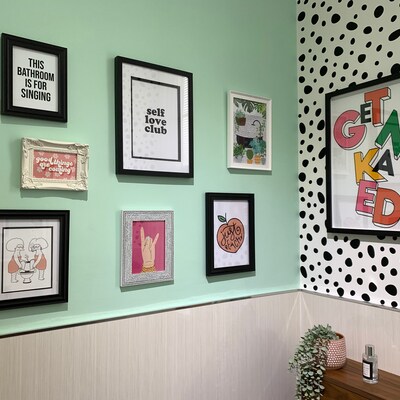 Rock on Hand Gesture Colourful Bright Print Unframed A6 A5 A4 A3 A2 A1 ...