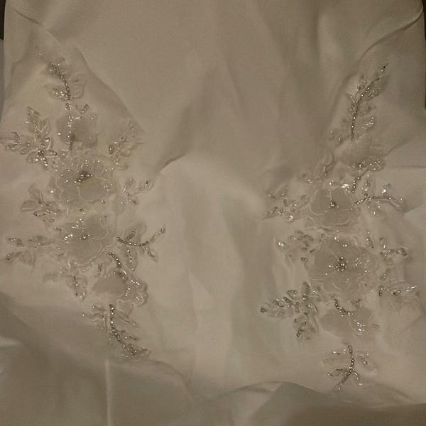 Deluxe Bead Applique, Heavy Bead Handmade Applique With Rhinestone ...