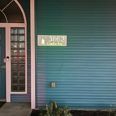 Lighted House Number Sign, Solar or Electric Vertical Home Address Sign ...