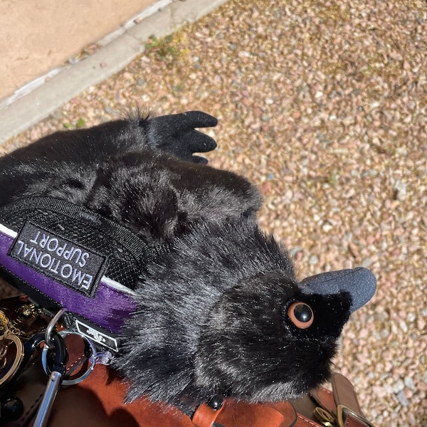 ESSA Raven Crow Emotional Support Plush Stuffed Animal Personalized ...