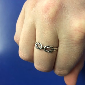 Irish Serch Bythol Ring Sterling Silver Celtic Triquetra Knot Ring ...