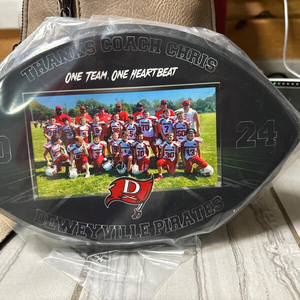 Personalized Football Shape Plaque. Makes for Great Team Gifts, Senior ...