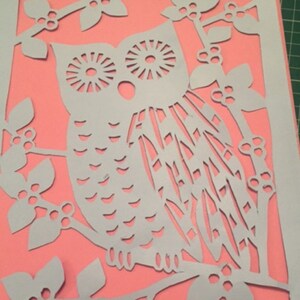 Owl Paper Cut Svg / Dxf / Eps / Files and Pdf / Png Printable - Etsy UK